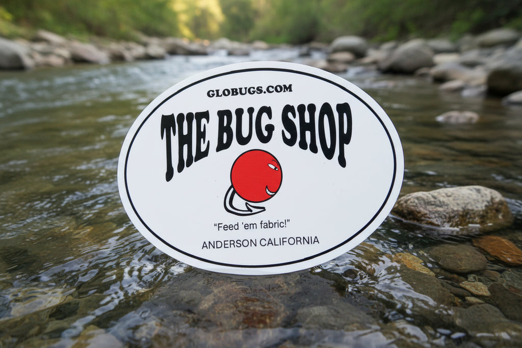 "Feed em fabric!" Stickers – The Bug Shop